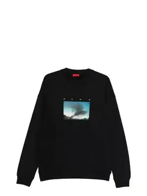 Hugo Graphic Crew Neck Sweatshirt - Black