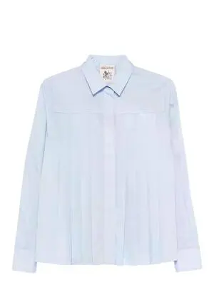 SEMICOUTURE Pleated Top - Blue
