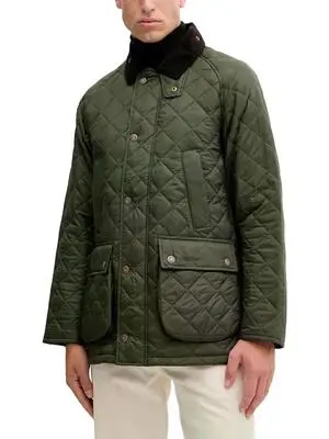 Barbour Bedale Corduroy-collar Jacket - Green