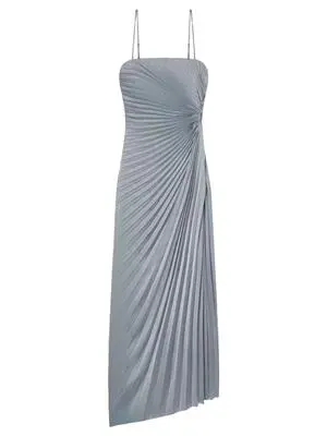 A.L.C. Layla Pleated Maxi Dress - Blue