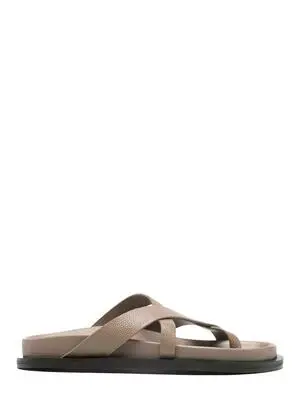 A.emery Claude Flat Sandals - Brown