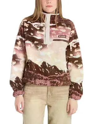 Columbia Helvetia Ii Printed Sweatshirt - Brown