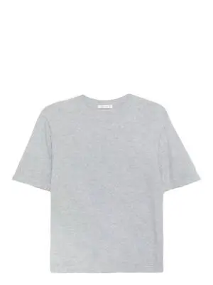 THE ROW Raw-edge Cotton Top - Grey