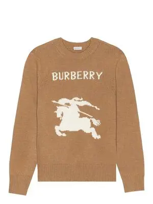 Burberry Bobby Intarsia EKD Sweater Camel