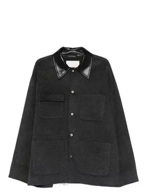 Nanushka Camilo Patch-pockets Overshirt - Grey