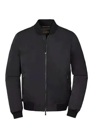 MOORER Zip-up Bomber Jacket - Black