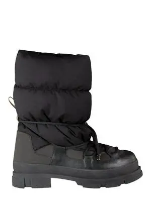 MOORER Padded Lace-up Boots - Black