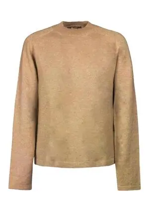 MOORER Crew-neck Long-sleeve Sweater - Neutrals