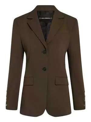 Karl Lagerfeld Single-breasted Blazer - Brown