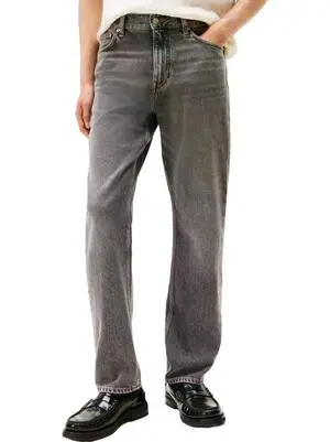 Tommy Hilfiger Five-pocket Straight Leg Jeans - Grey