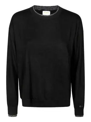 SUN 68 Crew-neck Long-sleeve Sweater - Black