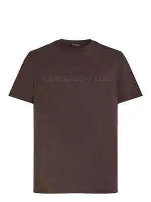 Karl Lagerfeld Logo-print T-shirt - Brown