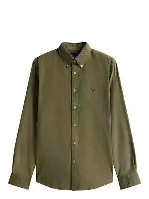 Tommy Hilfiger Buttoned Corduroy Shirt - Green
