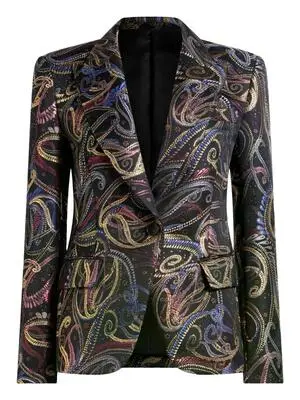 ETRO Single-Breasted Paisley Blazer