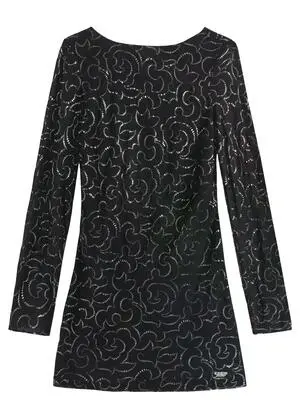 Tommy Hilfiger Floral-pattern Mini Dress - Black