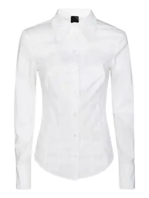 Pinko Buttoned Long-sleeve Shirt - White