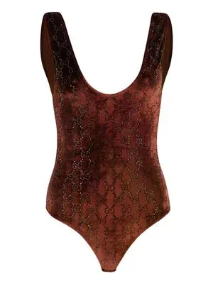 Gucci Cotton Bodysuit - Brown