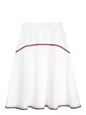 Isolda Maranhão Midi Skirt - White