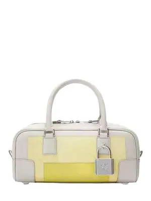 Loewe Amazona 23 Panelled Tote Bag With Padlock - Neutrals