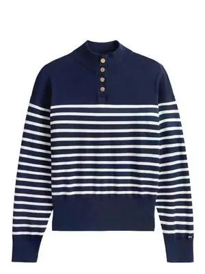 TOMMY HILFIGER Striped Button Sweater