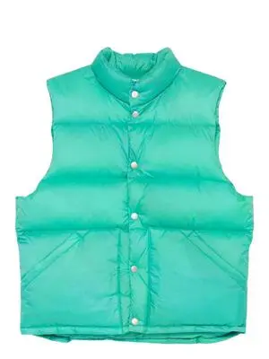 Auralee Ripstop Padded Gilet - Green