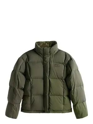 Tommy Hilfiger Logo-detail Puffer Jacket - Green