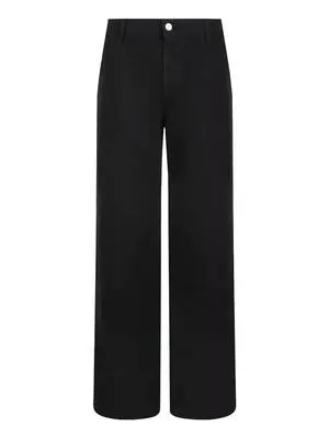 DOUUOD Five-pocket Straight Trousers - Black