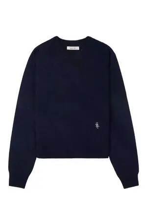 SPORTY & RICH Embroidered Sweater - Blue