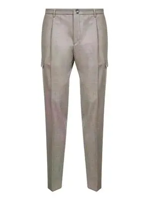 Tagliatore Pleat Flap Pocket Trousers - Neutrals