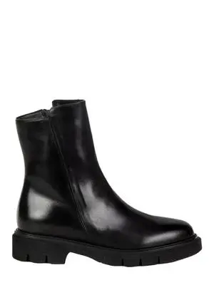 LUCA GROSSI Leather Ankle Boots - Black