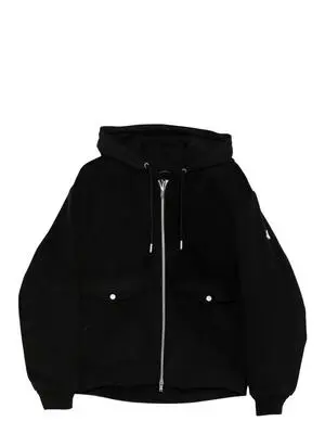 Moose Knuckles Hooded Zip Jacket - Black