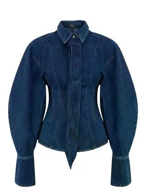 A.W.A.K.E. MODE Balloon-Sleeve Denim Shirt