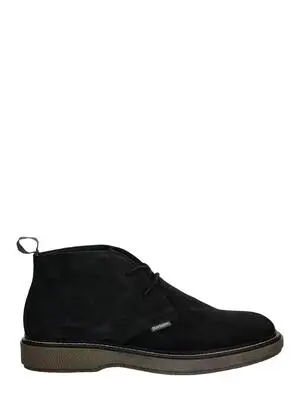 Barbour Lace-up Suede Boots - Black