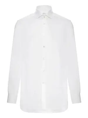 Kiton Buttoned-cotton Shirt - White