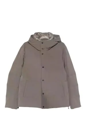 MONTECORE Hooded Button Coat - Grey