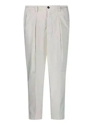 ENTRE AMIS Pleated Corduroy Trousers - Neutrals
