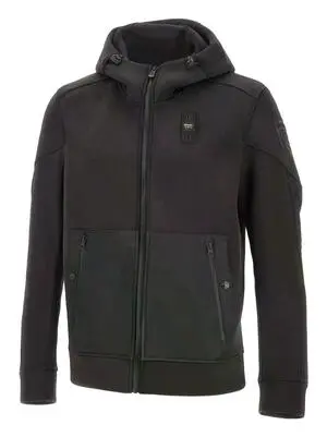 BLAUER. Zip Up Jacket With Drawstring Hood - Black