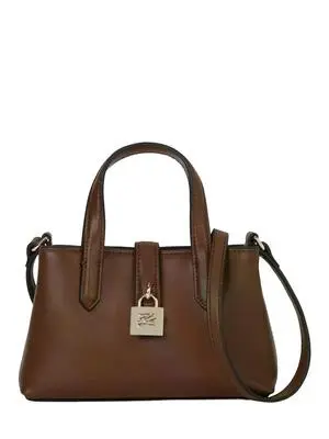 Karl Lagerfeld K/autograph Padlock Mini Bag - Brown