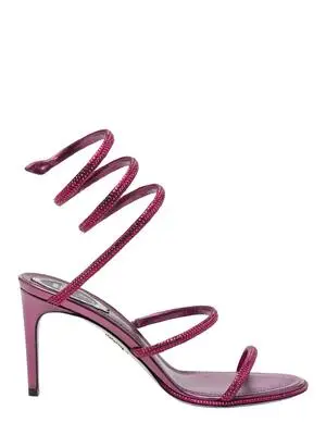 Rene Caovilla 80mm Cleo Embellished Sandals - Pink