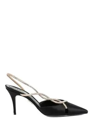 Rene Caovilla 80mm Braid Pumps - Black