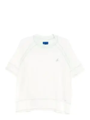 Asics Slogan-embroidered T-shirt - White