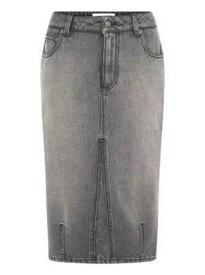 MARINE SERRE Knee-length Midi Skirt - Grey