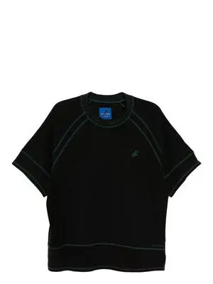 Asics Slogan Embroidered T-shirt - Black