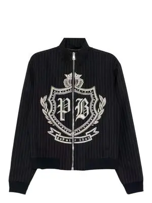 Balmain Crystal-embellished Jacket - Blue