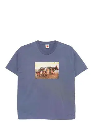 SKY HIGH FARM WORKWEAR Cotton T-shirt - Blue