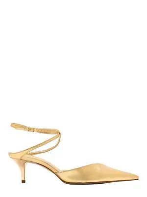 SCHUTZ 55mm Ankle-Wrap Pointed-Toe Pumps