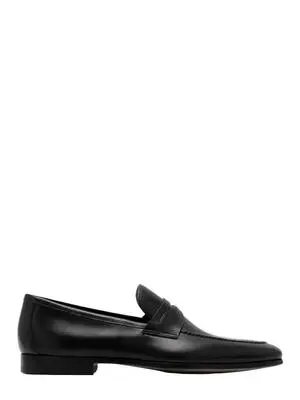 Magnanni Leather Loafers - Black