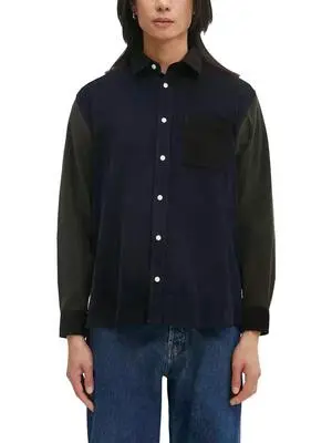 Barbour Colourblock Chest-pocket Shirt - Blue