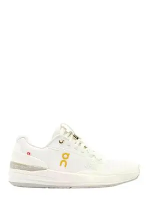 On Perforated Leather Trainers - White