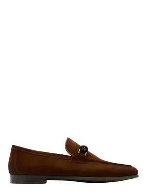 Magnanni Suede Loafers - Brown